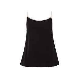 WE Fashion Top Damen Gr&ouml;&szlig;e XS greige / schwarz