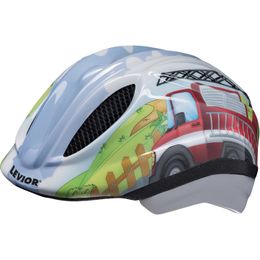 Kinderfahrradhelm Levior "Fire Truck" Gr. M, weiß, Helme, Kinder, M Kopfumfang: 52cm - 58cm