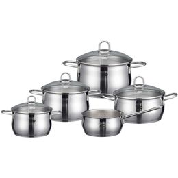 Topf-Set ELO "Platin", silber (edelstahlfarben), Töpfe, Induktion