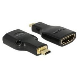 Delock 65664 HDMI Adapter [1x Mini HDMI&trade; - 1x HDMI-Buchse] Schwarz 0 m