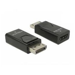 Delock 66234 DisplayPort / HDMI Adapter [1x DisplayPort Stecker - 1x HDMI-Buchse] Schwarz 0.00 m