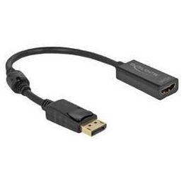 Delock 63559 DisplayPort / HDMI Adapter [1x DisplayPort Stecker - 1x HDMI-Buchse] Schwarz 0.20 m