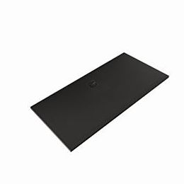 Kludi TERRA Duschwanne 08DW2039 80 x 170 x 3 cm, Abflussabdeckung inkl. Mattschwarz