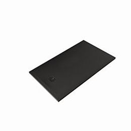 Kludi TERRA Duschwanne 08DW0639 80 x 140 x 3 cm, Abflussabdeckung inkl. Mattschwarz