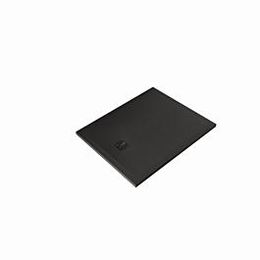 Kludi TERRA Duschwanne 08DW0839 80 x 100 x 3 cm, Abflussabdeckung inkl. Mattschwarz
