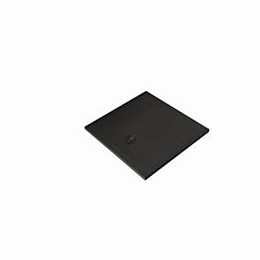 Kludi TERRA Duschwanne 08DW0939 80 x 80 x 3 cm, Abflussabdeckung inkl. Mattschwarz