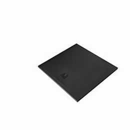 Kludi TERRA Duschwanne 08DW1839 100 x 100 x 3 cm, Abflussabdeckung inkl. Mattschwarz
