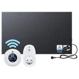 Bringer® Infrarotheizung - 800 (BRIH800) / BRTF: Funk Thermostat und Fernbedienung / Schwarz