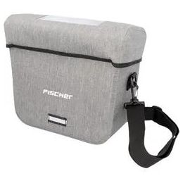 Lenkertasche Fischer FAHRRAD "PLUS Cita", grau, Taschen, B/H/T: 30cm x 25cm x 13cm, Polyurethan (PU), B:30cm H:25cm T:13cm