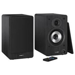 Sharp Lautsprecher "Regalboxen", schwarz, B:15,8cm H:24,8cm T:19cm, Lautsprecher