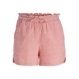 Jack & Jones JJXX Shorts 'JXWindy' Damen Gr&ouml;&szlig;e 36 orangerot / wei&szlig;