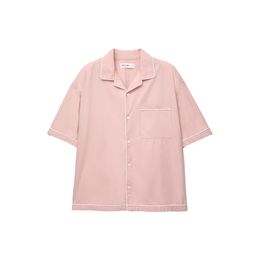 Pull&Bear Pull&bear Hemd Herren Gr&ouml;&szlig;e L rosa / wei&szlig;