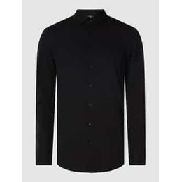 Jake*s Super Slim Fit Business-Hemd mit Kentkragen