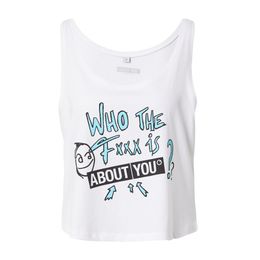 ABOUT YOU Limited Top 'Silvana' Damen Gr&ouml;&szlig;e XL wei&szlig;