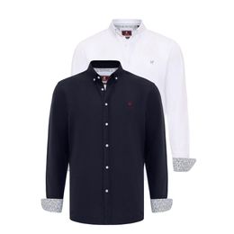 Williot Hemd Herren Gr&ouml;&szlig;e XXL navy / wei&szlig;