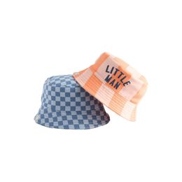 next Hut Jungen Gr&ouml;&szlig;e 48 blau / taubenblau / orange / pastellorange