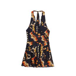Desigual Jumpsuit Damen Gr&ouml;&szlig;e M beige / orange / hellrot / schwarz