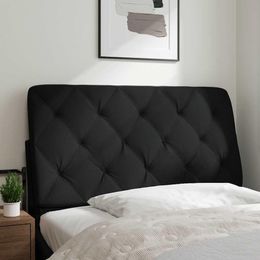 vidaXL Kopfteil-Kissen Schwarz 100 cm Stoff
