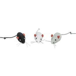 Trixie Katzenspielzeug Plüschmaus 5cm