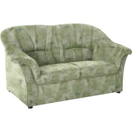2-Sitzer DOMO collection "Pegnitz f&uuml;r kleine R&auml;ume, Breite 155cm", gr&uuml;n, B:155cm H:82cm T:82cm, 100% Polyester, Sofas, zeitlos, elegante Armlehnen, komfortabel