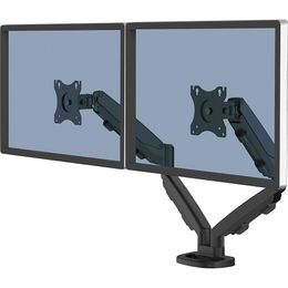 Fellowes EPPA Doppel-Monitorarm, Schwenkbereich 180°, HxBxT 480 x 100 x 560 mm, schwarz