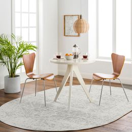 Teppich LIVABLISS "SYRACUSA, 275x200 cm", grau 1, B:200cm H:12mm L:275cm, Kunstfaser, Teppiche, Vintage Orientteppich, Traditional Kurzflor Boho Wohnzimmerteppich