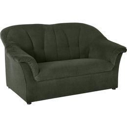 2-Sitzer DOMO collection "Pegnitz f&uuml;r kleine R&auml;ume, Breite 155cm", gr&uuml;n, B:155cm H:82cm T:82cm, 100% Polyester, Sofas, zeitlos, elegante Armlehnen, komfortabel