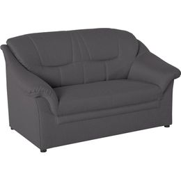 2-Sitzer DOMO collection "Mezia kompakt f&uuml;r kleine R&auml;ume, Breite 146cm, komfortabel und zeitlos", schwarz (pepper), B:146cm H:84cm T:82cm, Korpus/Basismaterial: 100% Polyester. Sitzfl&auml;che: 100% Polyester, Sofas