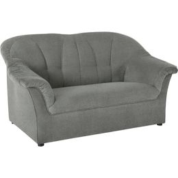 2-Sitzer DOMO collection "Pegnitz f&uuml;r kleine R&auml;ume, Breite 155cm", grau, B:155cm H:82cm T:82cm, 100% Polyester, Sofas, zeitlos, elegante Armlehnen, komfortabel