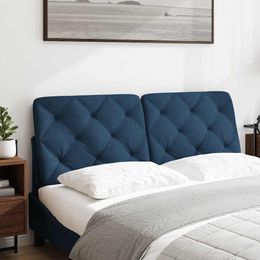 vidaXL Kopfteil-Kissen Blau 140 cm Stoff