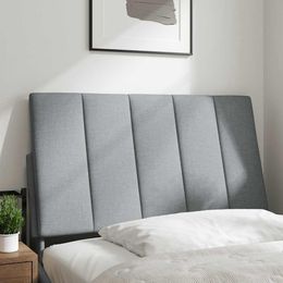 vidaXL Kopfteil-Kissen "Hanko" Hellgrau 80 cm Stoff