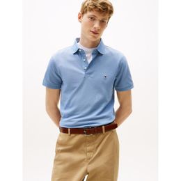 Tommy Hilfiger Poloshirt »1985 SLIM POLO« Markenstickerei, aus Baumwoll-Piqué Brisk Blue L L Poloshirt von Tommy Hilfiger