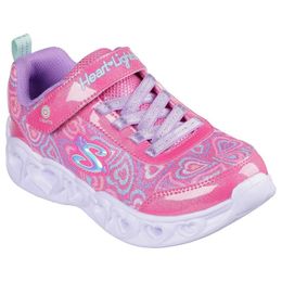Skechers Sneaker »HEART LIGHTS« Blinkschuh mit Herz-Laufsohle, Größenschablone zum Download pink-mintfarben 35 35 Modisch auffällige Skechers...