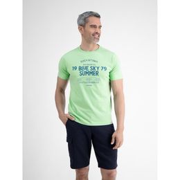 Lerros T-Shirt »Herren T-Shirt mit Brustprint« LIGHT PEPPERMINT M M MODERN FIT (schmale Passform)