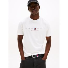 Tommy Jeans T-Shirt &raquo;TJM REG FLAG LINEAR SS TEE EXT&laquo; Mit Rundhalsausschnitt Ecru L L T-Shirt von Tommy Jeans