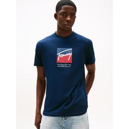 Tommy Jeans T-Shirt &raquo;TJM REG RWB DNA TEE&laquo; Dark Night Navy L L Rundhalsshirt von Tommy Jeans