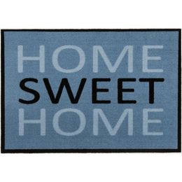ANDIAMO Fu&szlig;matte &raquo;Elena, home sweet home, Made in Belgium&laquo; rechteckig 10 mm H&ouml;he Schmutzfangmatte, mit Spruch, waschbar, rutschhemmend beschichtet...