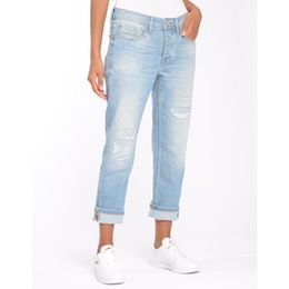 Gang Boyfriend-Jeans »Jeans Boyfriend 94NICA CROPPED« denim blau 30 - Normalgrößen Normalgrößen 30 Das weibliche Pendant zur Herrenhose 94Nico