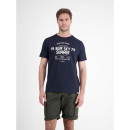 Lerros T-Shirt »Herren T-Shirt mit Brustprint« CLASSIC NAVY S S MODERN FIT (schmale Passform)