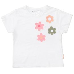 STACCATO T-Shirt T-Shirt mit Blumenapplikation Soft White 128/134 128/134 Hergestellt aus weichem, atmungsaktivem Baumwollstoff, sorgt das T-Shirt...