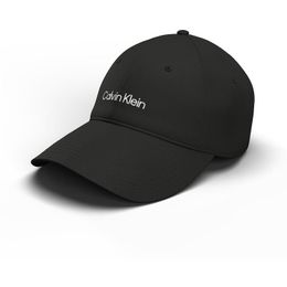 Calvin Klein Baseball Cap »LOGO EMBROIDERY BASEBALL CAP« Mit festem Schirm Black