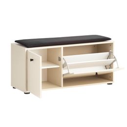Tchibo - Schuhbank »Lovund« - 98,5x33x47cm - schwarz - Holz / Metall / Kunststoff