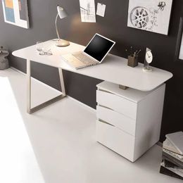 Pharao24.de Bürotisch in Weiß 150 cm