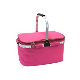 Expo-Börse Einkaufs Korb Premium 23L faltbar Pink Einkaufskorb isoliert 46 cm