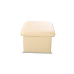 Hocker COTTA "Casino", beige (natur), B:56cm H:42cm T:56cm, Luxus-Kunstleder;NaturLEDER, echtes Rindsleder;Luxus-Microfaser (100% Polyester);SOFTLUX-Kunstleder, Hocker, Hocker