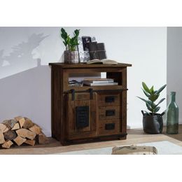 Kommode Mango 80x45x85 braun lackiert RAILWAY #410