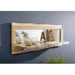 Wandregal Akazie 101x22x38 natur lackiert PURE ACACIA #707