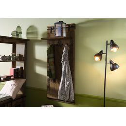 Wandgarderobe Mango 59x32x145 braun lackiert RAILWAY #4009