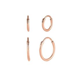 Elli Jewelry Set 'Creolen-Set' female Gold size One Size