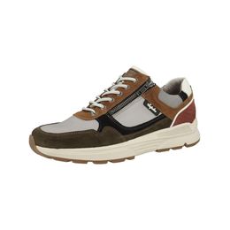 Australian Footwear Sneaker 'Connery' Herren Gr&ouml;&szlig;e 46 umbra / hellgrau / oliv / wei&szlig;